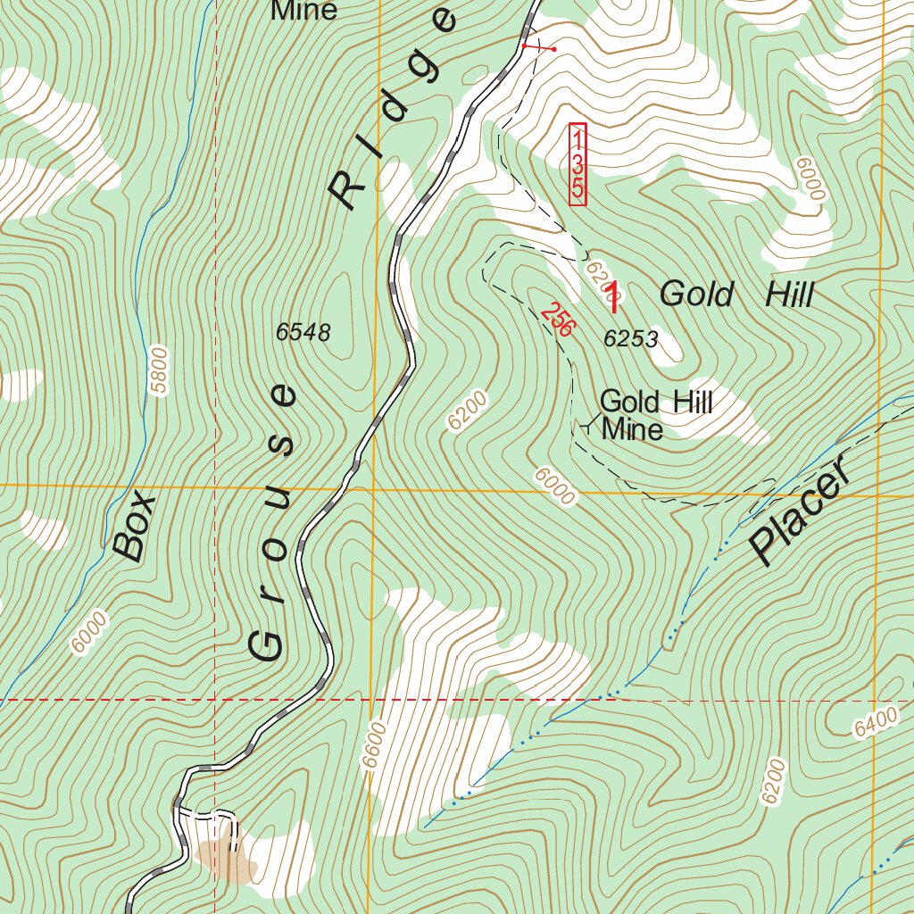 Sliderock Mountain, MT FSTopo Legacy Map by US Forest Service - Topo ...