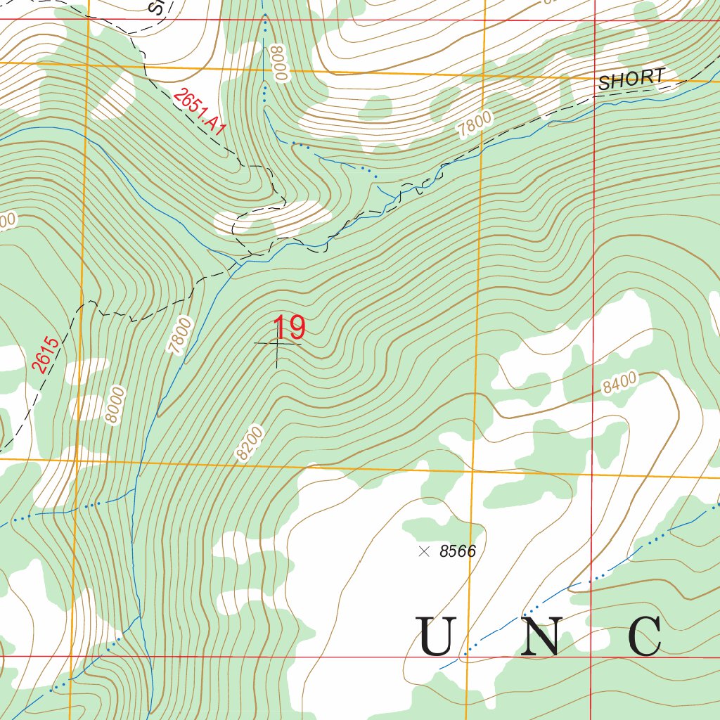Snipe Mountain, CO FSTopo Legacy Map by US Forest Service - Topo ...