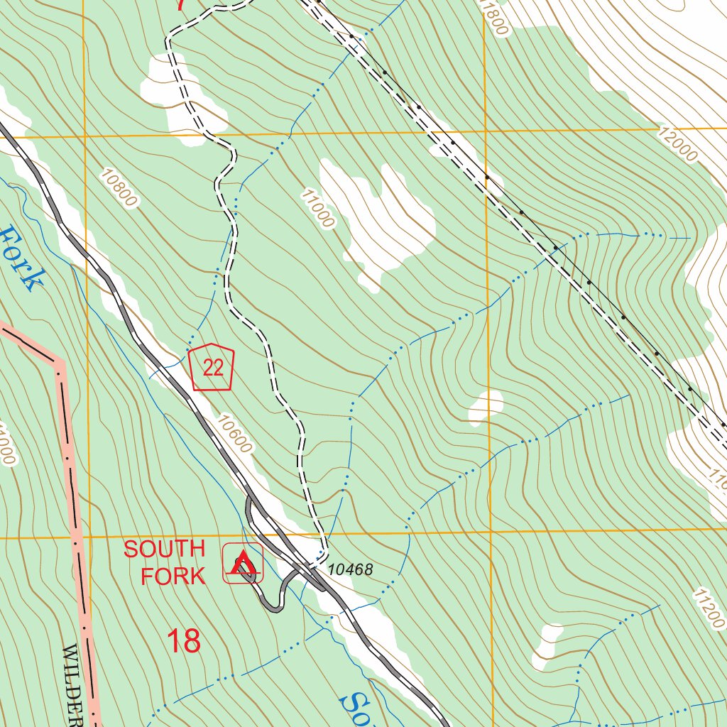 South Peak, CO FSTopo Legacy Map by US Forest Service - Topo | Avenza Maps