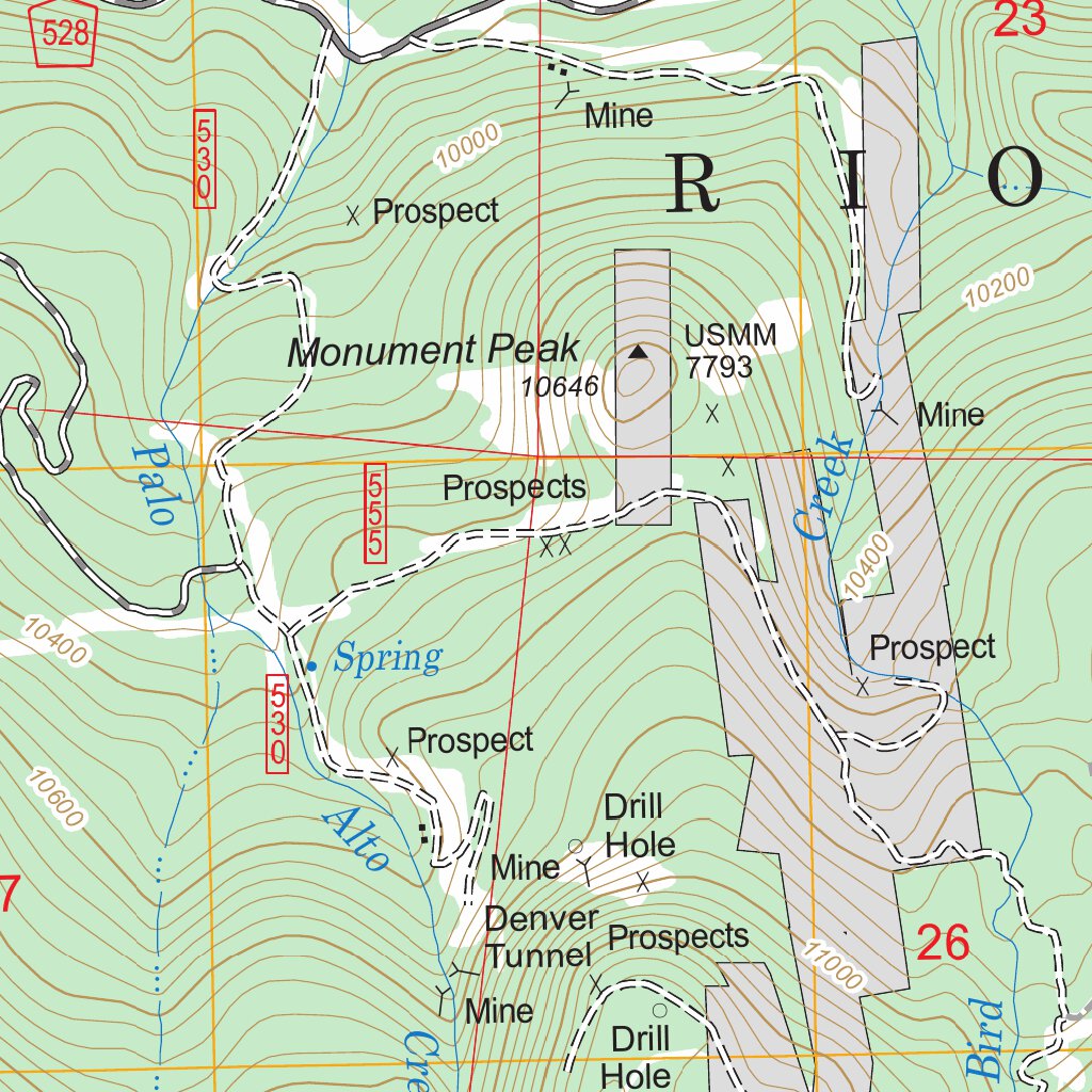 Spar City, CO FSTopo Legacy Map by US Forest Service - Topo | Avenza Maps