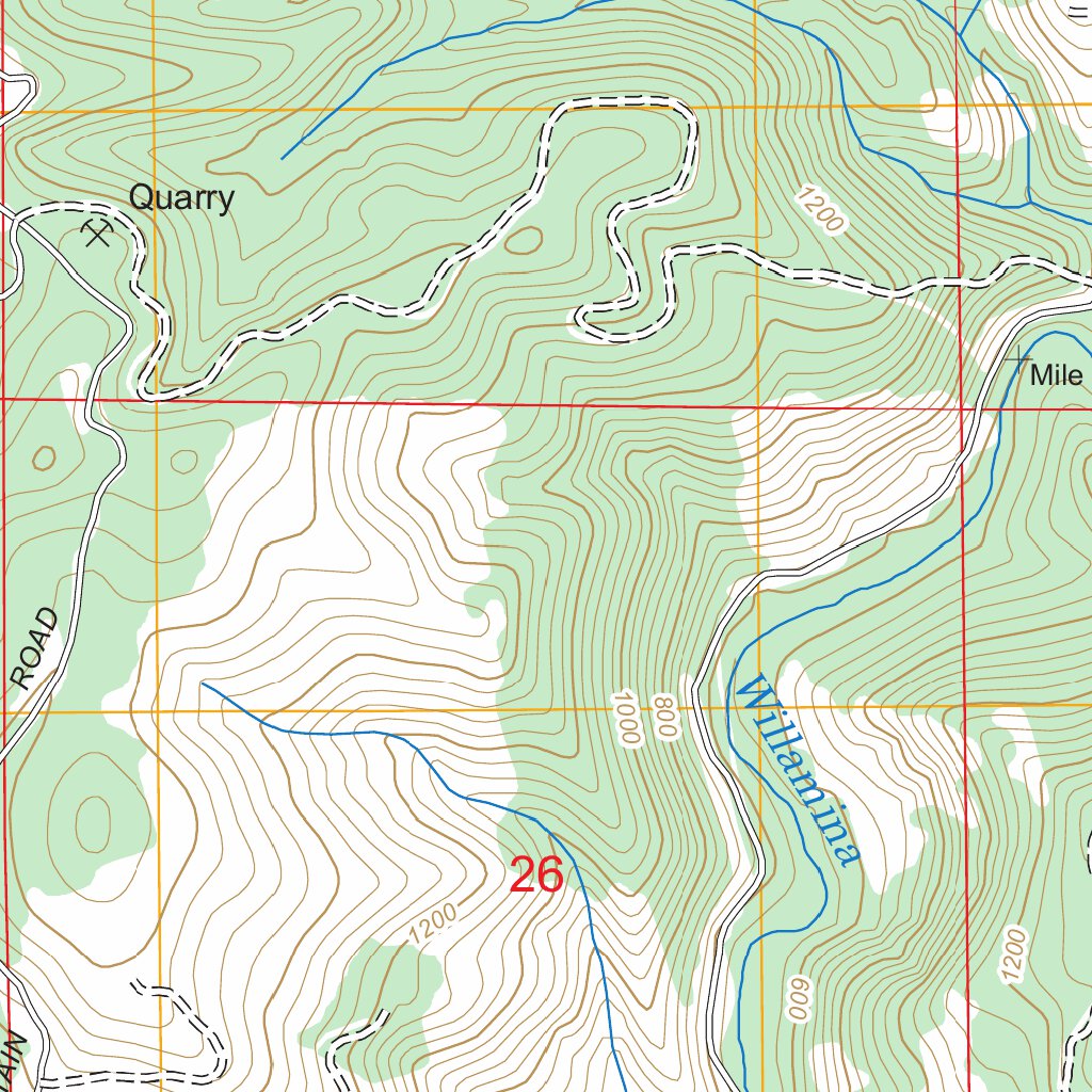 Springer Mountain, OR FSTopo Legacy Map by US Forest Service - Topo ...