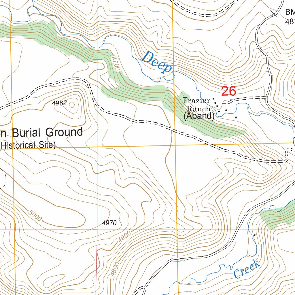 Split Rock Lake, MT FSTopo Legacy Map by US Forest Service - Topo ...