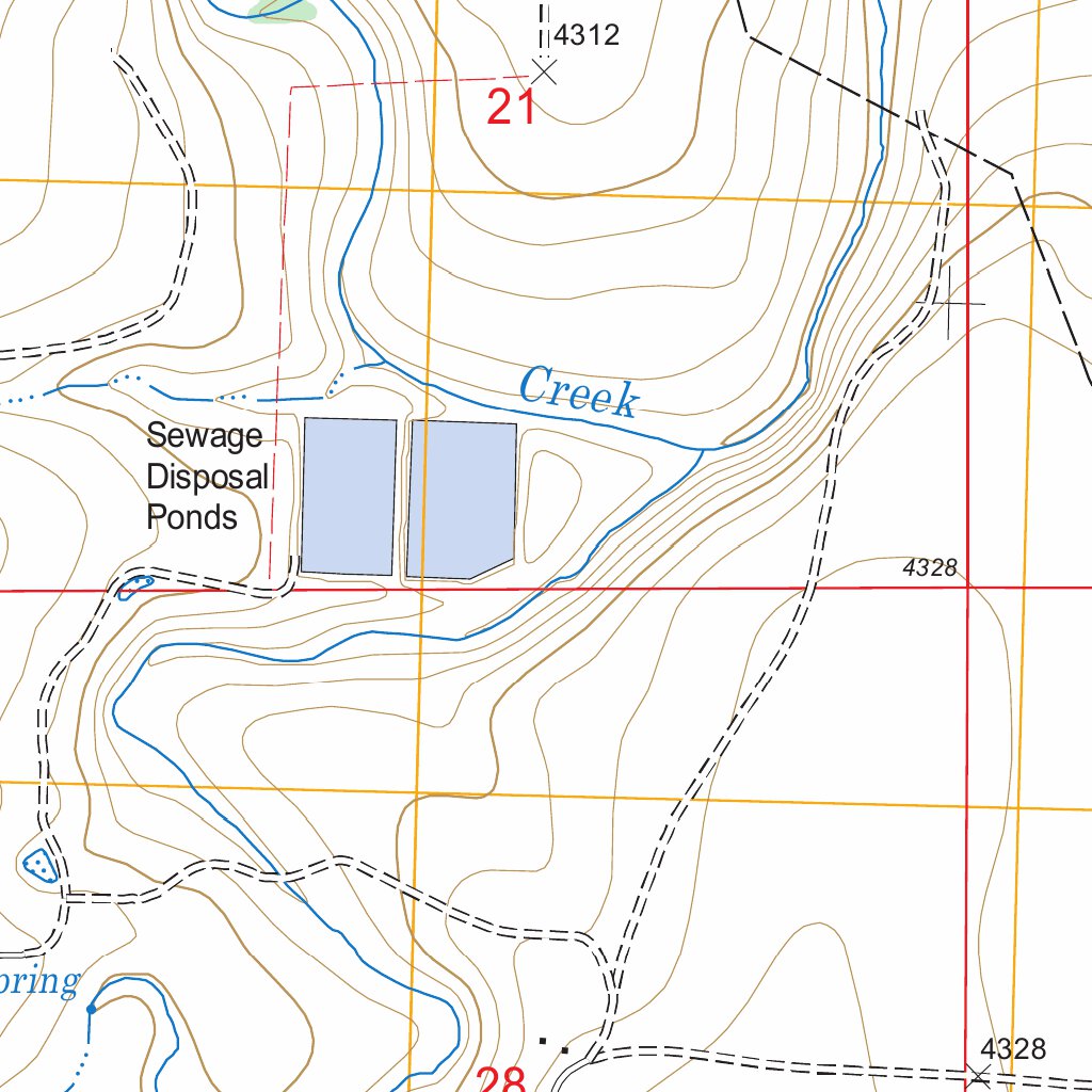 Springfield East, CO FSTopo Legacy Map by US Forest Service - Topo ...