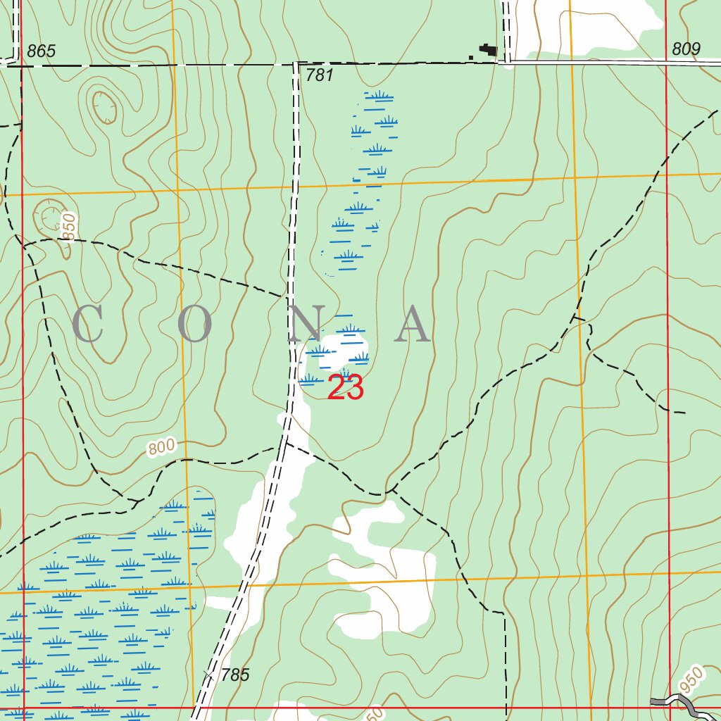 Spruce, MI FSTopo Legacy Map by US Forest Service - Topo | Avenza Maps