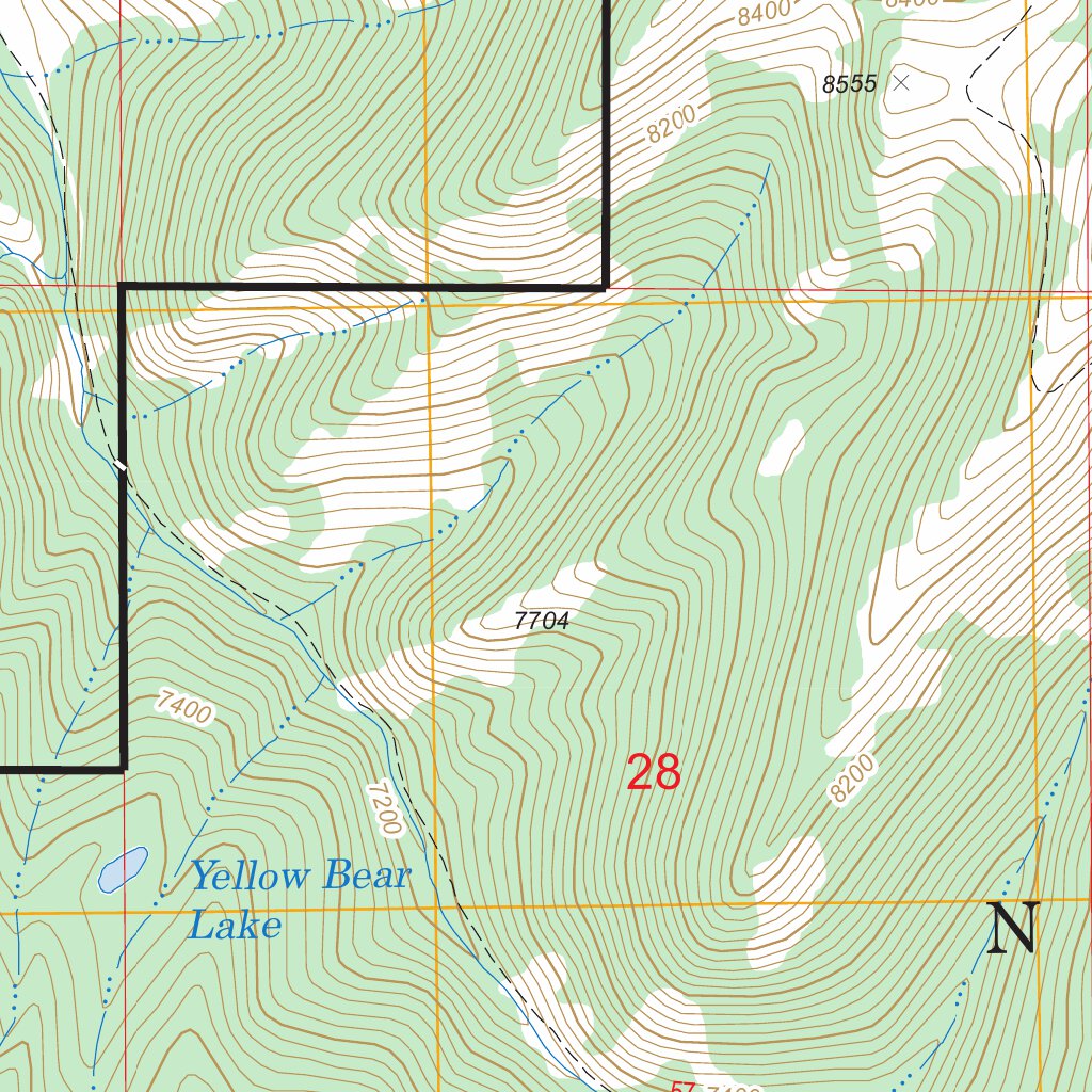 Spur Mountain, MT FSTopo Legacy Map by US Forest Service - Topo ...