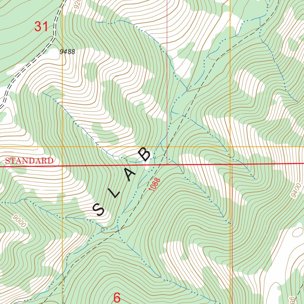 Strawberry Peak, UT FSTopo Legacy Map by US Forest Service - Topo ...