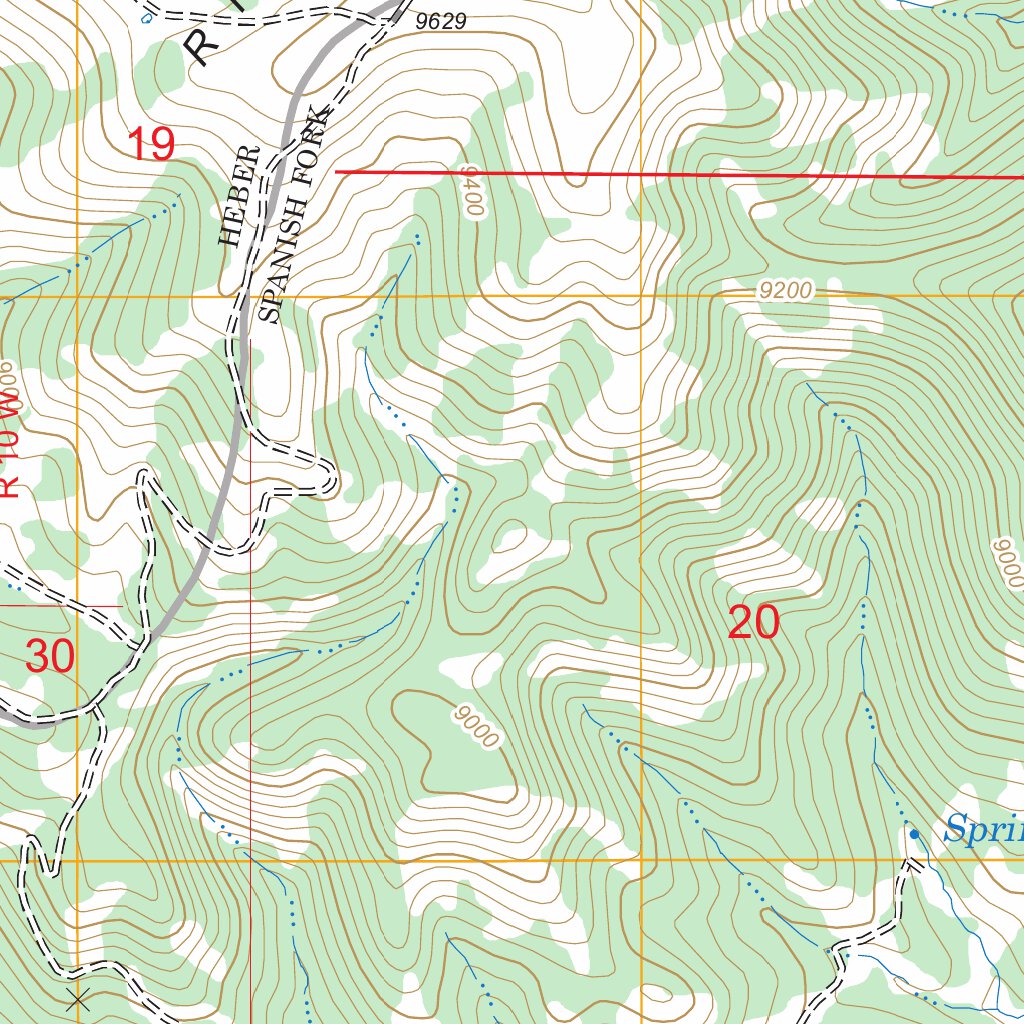 Strawberry Reservoir SE, UT FSTopo Legacy Map by US Forest Service ...
