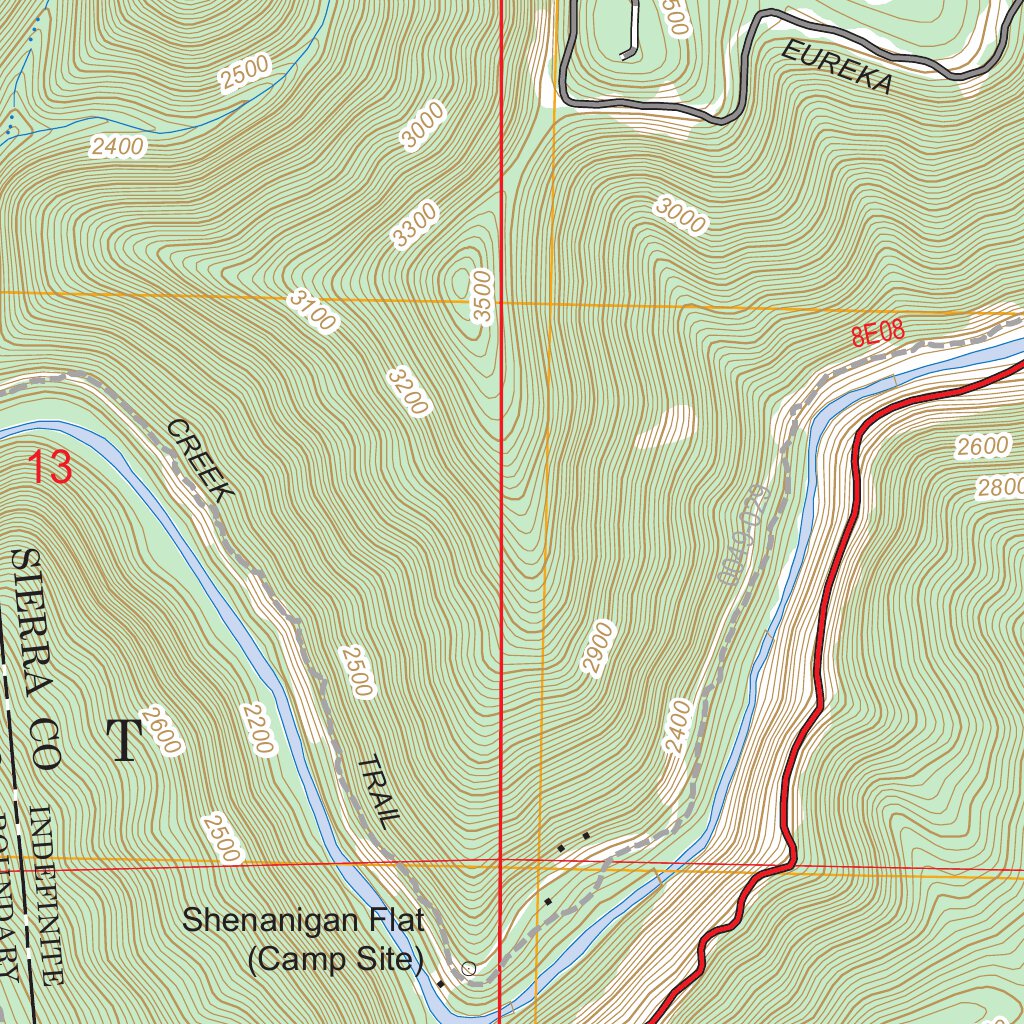 Strawberry Valley, CA FSTopo Legacy Map by US Forest Service - Topo ...