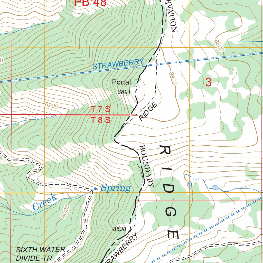 Strawberry Reservoir NW, UT FSTopo Legacy Map by US Forest Service ...