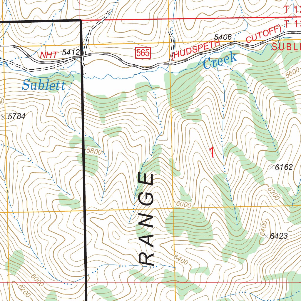 Sublett Reservoir, ID FSTopo Legacy Map by US Forest Service - Topo ...