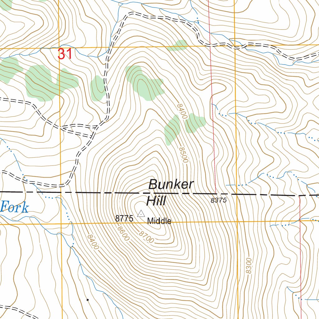 Strouss Hill, WY FSTopo Legacy Map by US Forest Service - Topo | Avenza ...