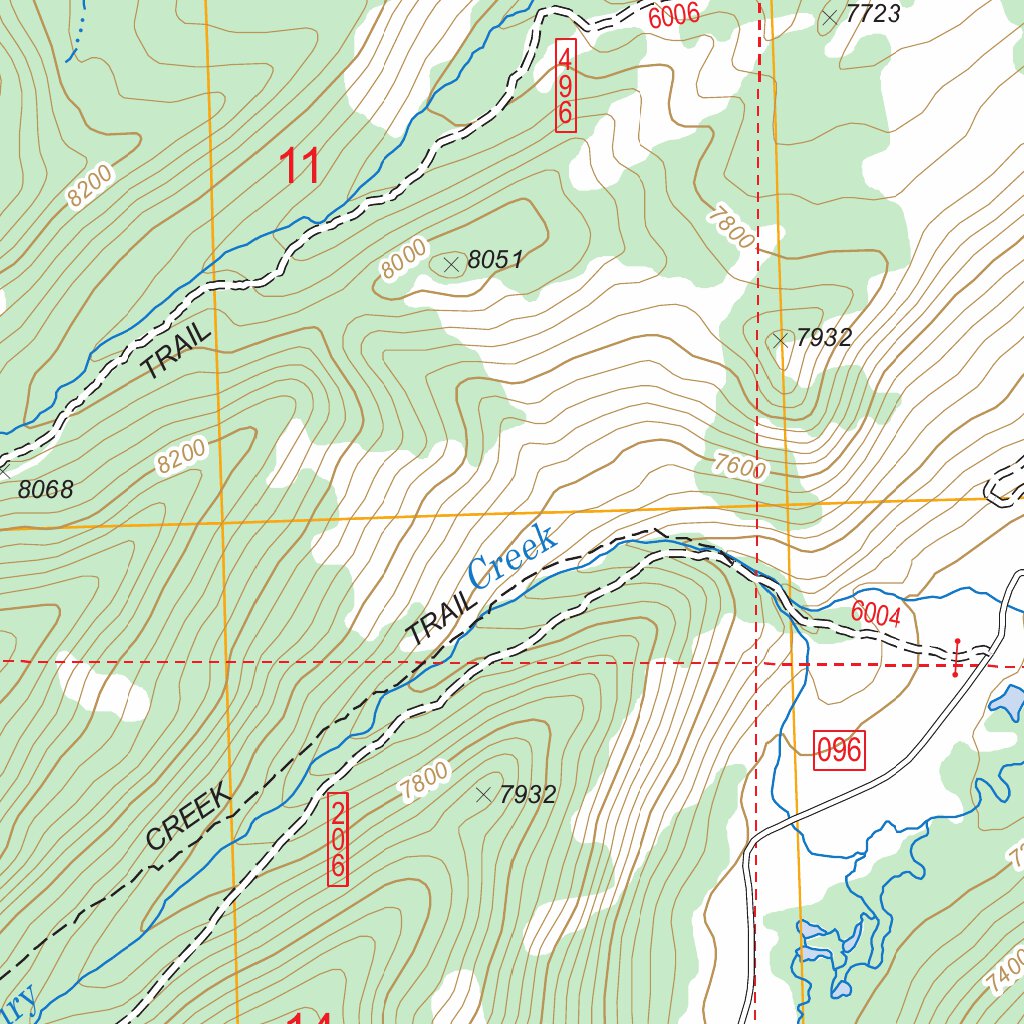 Stroud Creek, ID FSTopo Legacy Map by US Forest Service - Topo | Avenza ...