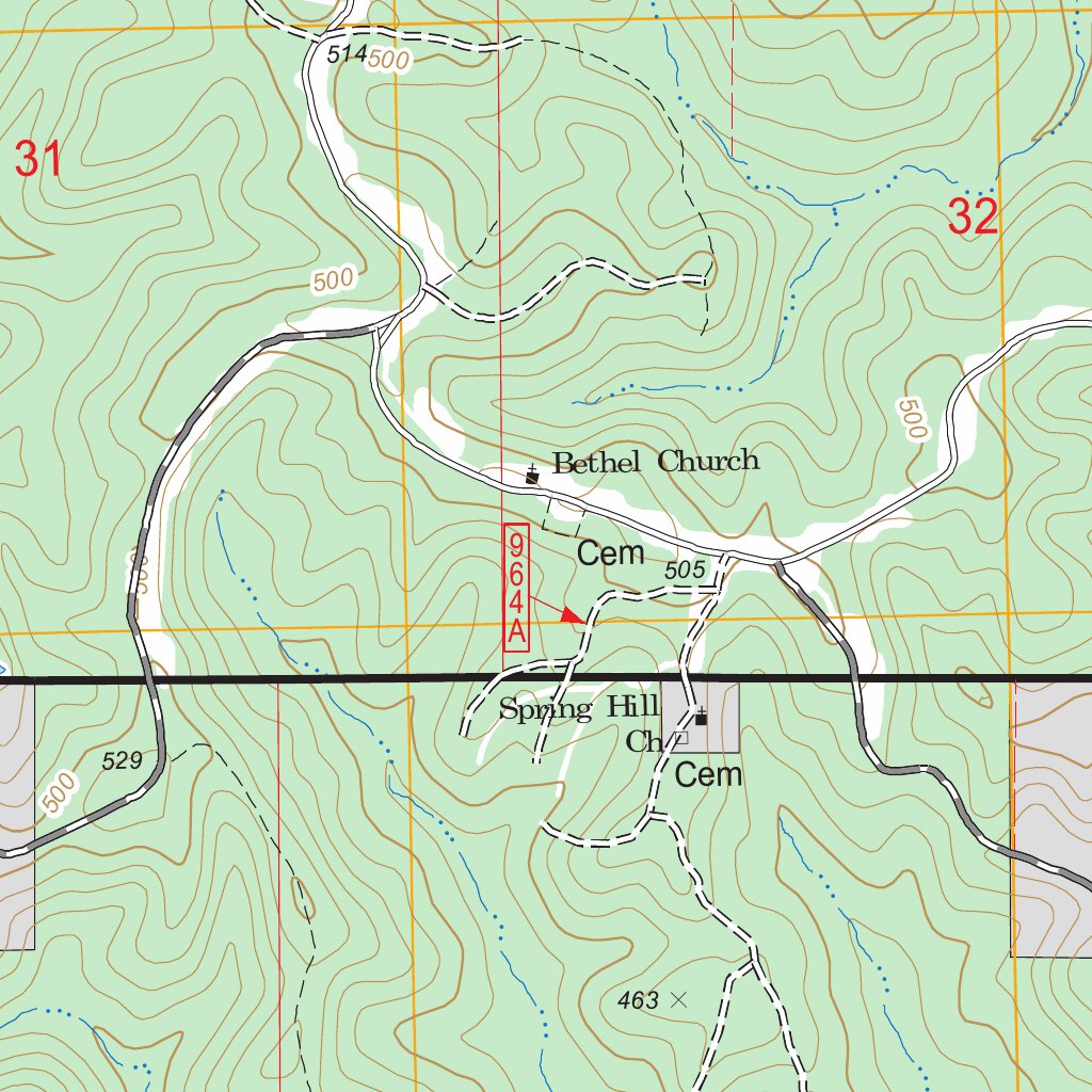 Sturgis, MS FSTopo Legacy Map by US Forest Service - Topo | Avenza Maps