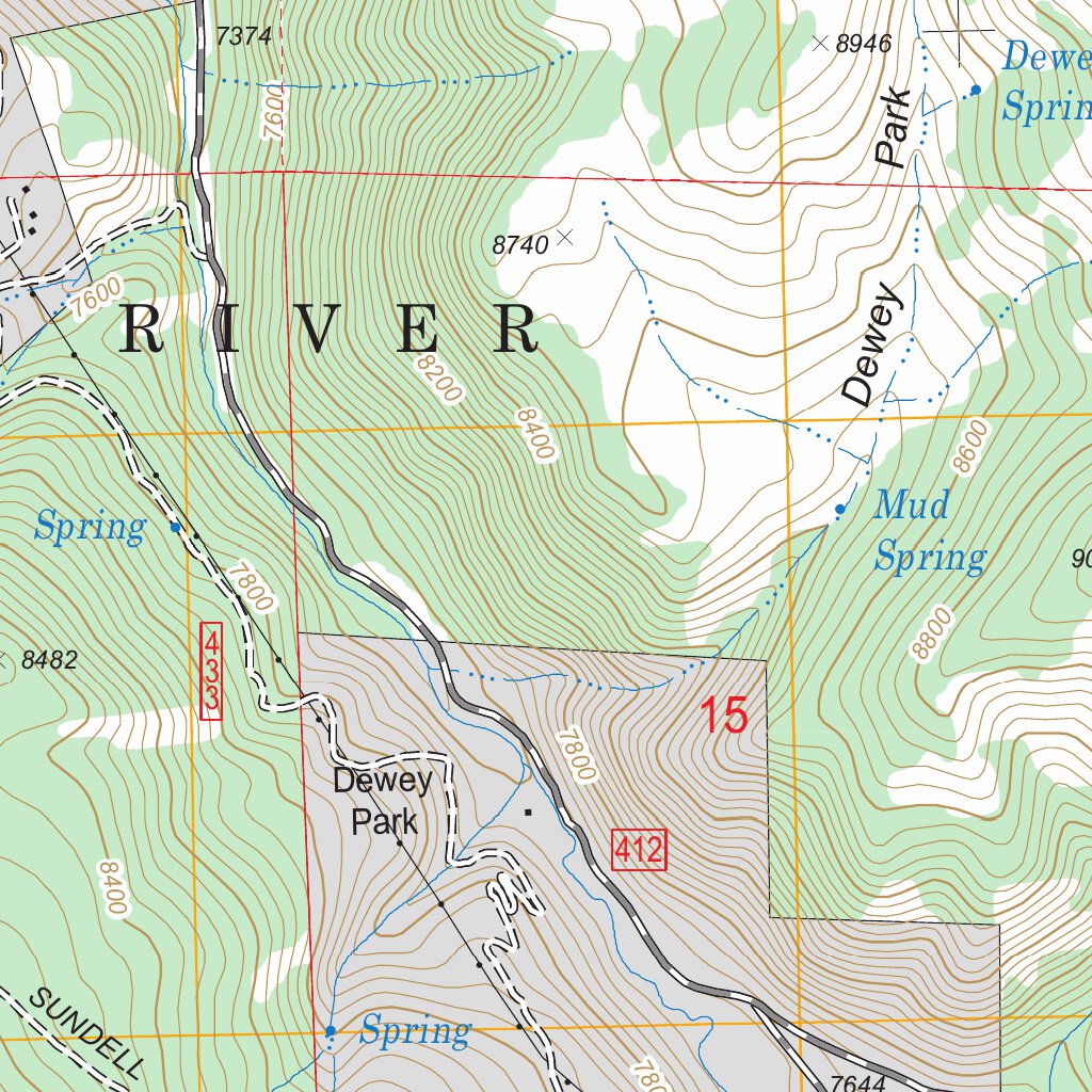 Suicide Mountain, CO FSTopo Legacy Map by US Forest Service - Topo ...