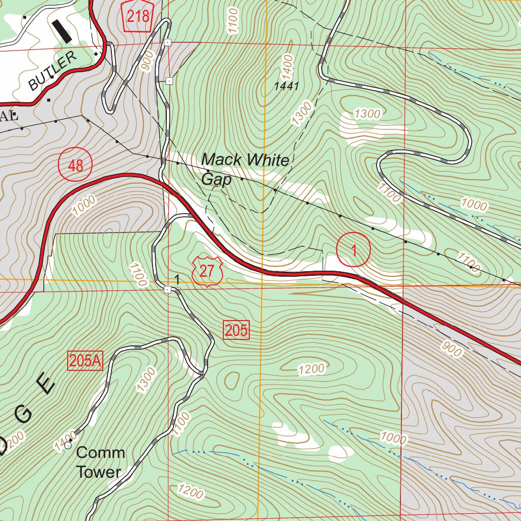 Summerville, GA FSTopo Legacy Map by US Forest Service - Topo | Avenza Maps