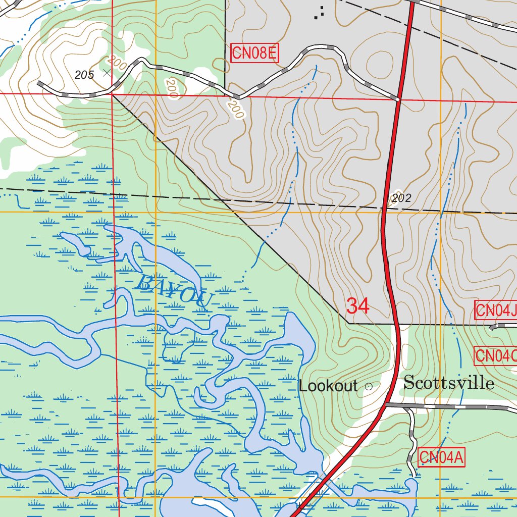 Summerfield, LA FSTopo Legacy Map by US Forest Service - Topo | Avenza Maps