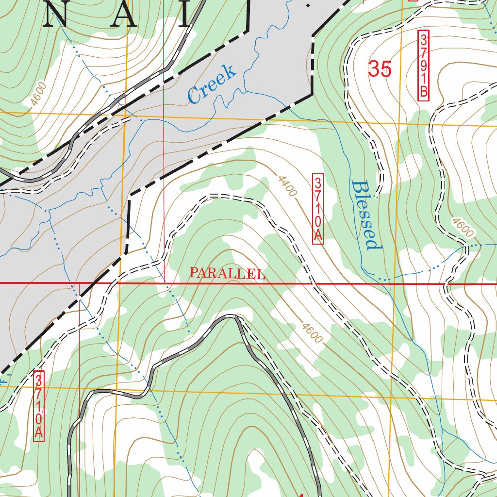 Sunday Mountain, MT FSTopo Legacy Map by US Forest Service - Topo ...