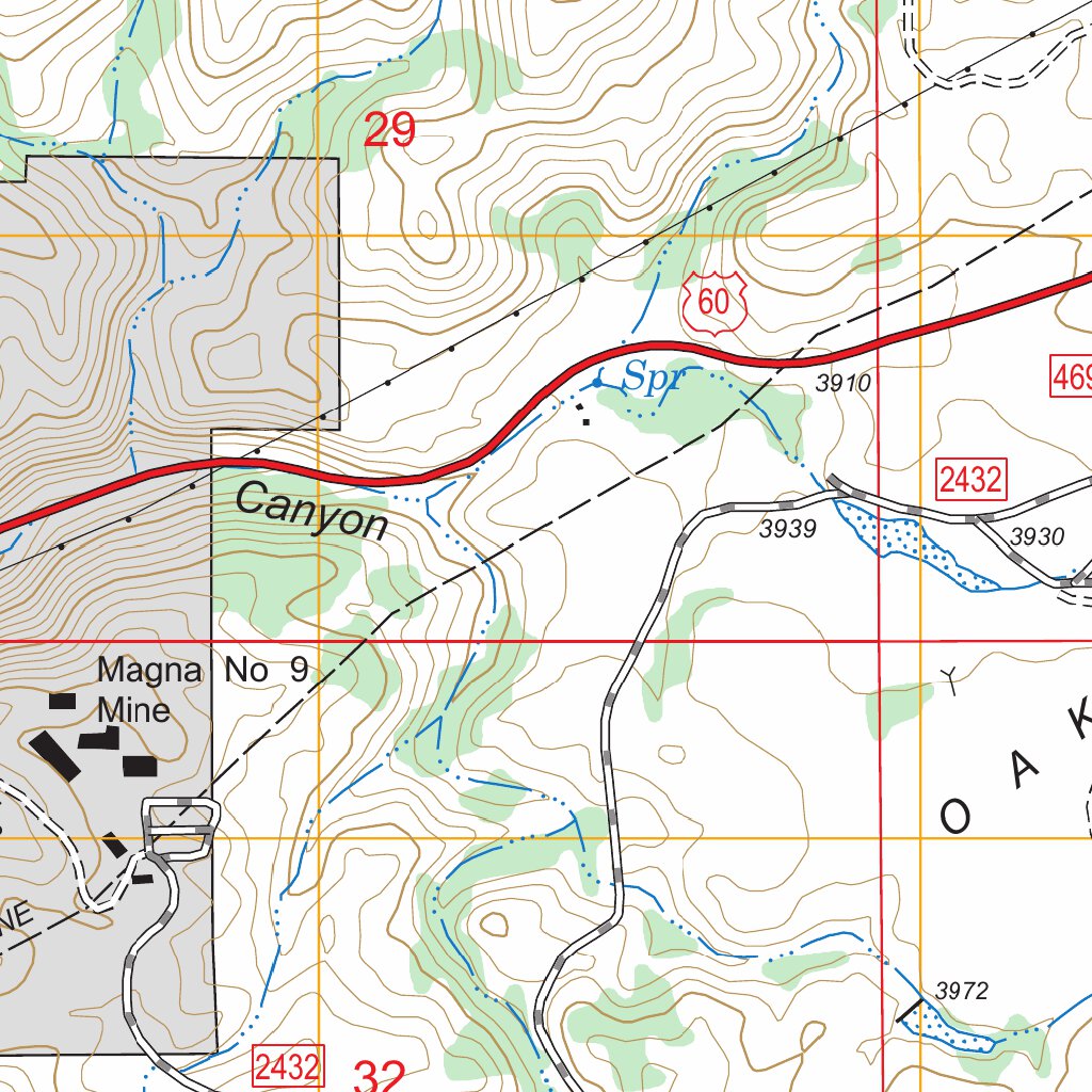 Superior, AZ FSTopo Legacy Map by US Forest Service - Topo | Avenza Maps