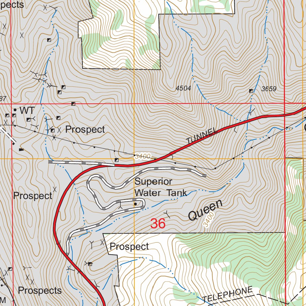 Superior, AZ FSTopo Legacy Map by US Forest Service - Topo | Avenza Maps