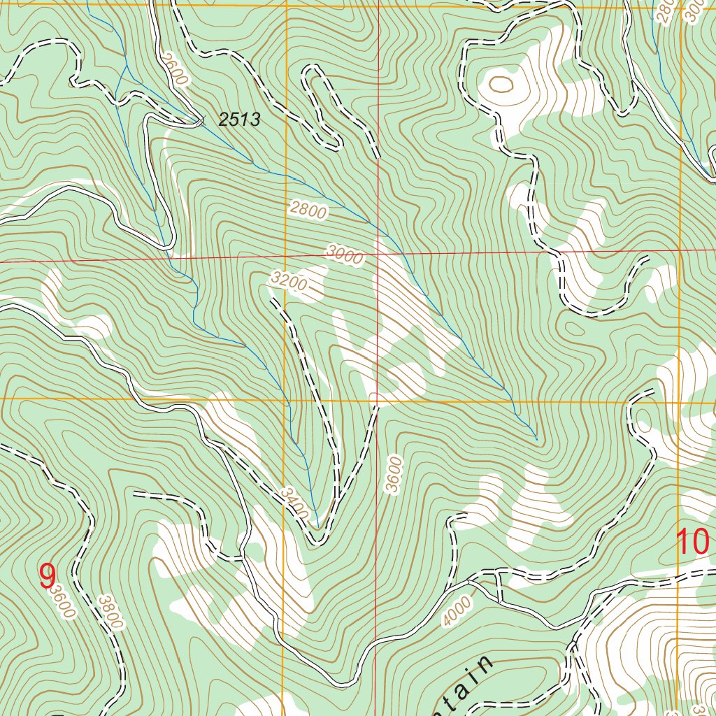 Swamp Mountain, OR FSTopo Legacy Map by US Forest Service - Topo ...