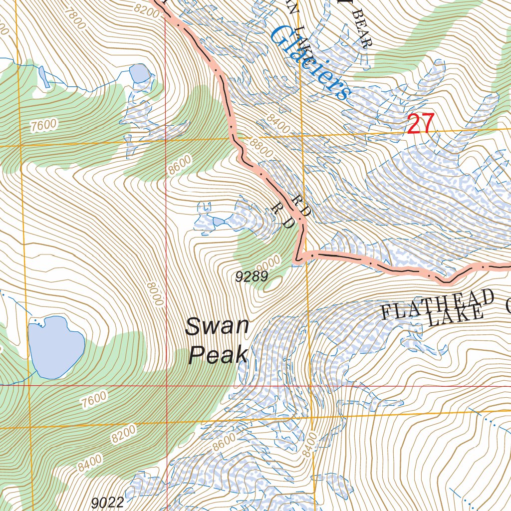 Swan Peak, MT FSTopo Legacy Map by US Forest Service - Topo | Avenza Maps
