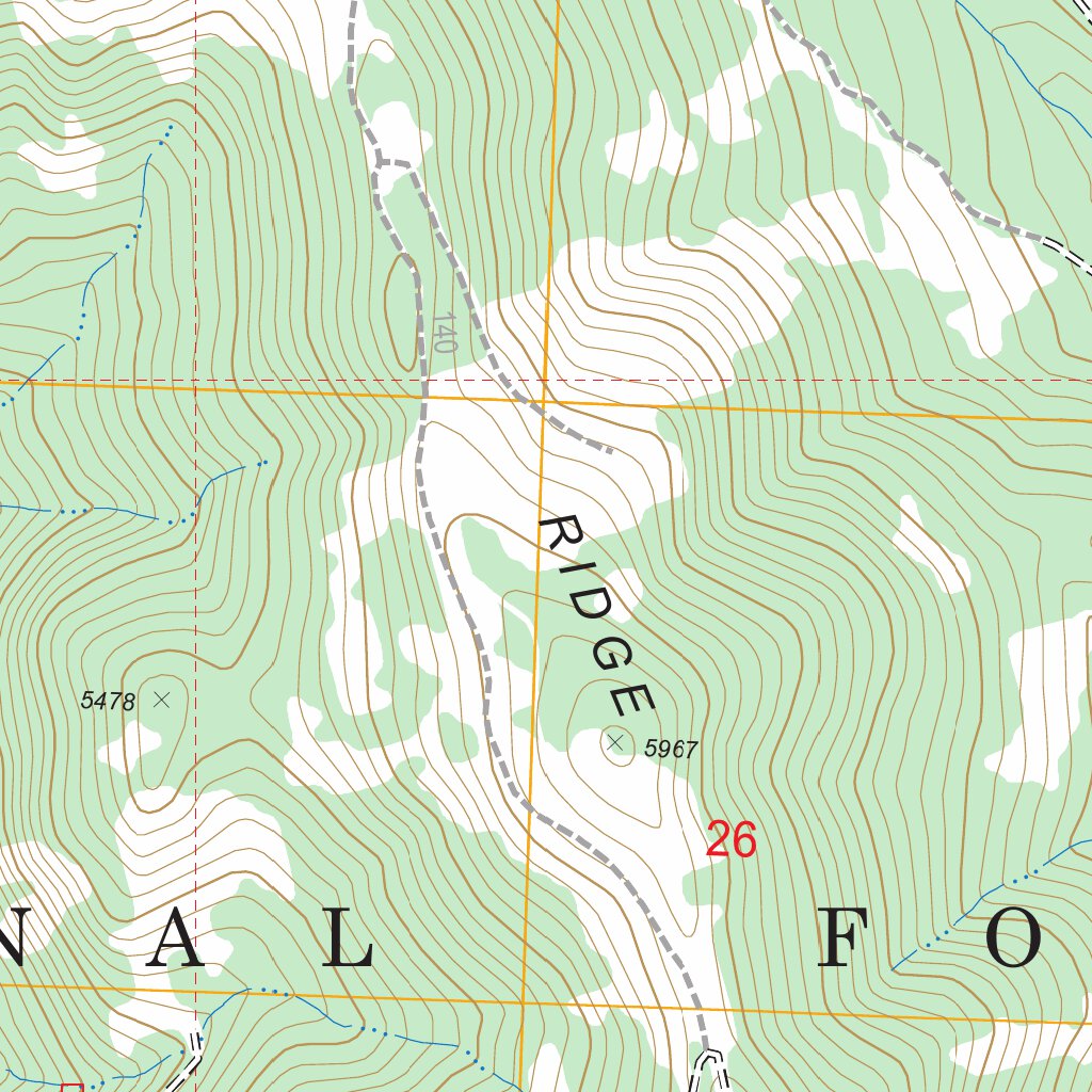 Sweetgrass Butte, WA FSTopo Legacy Map by US Forest Service - Topo ...