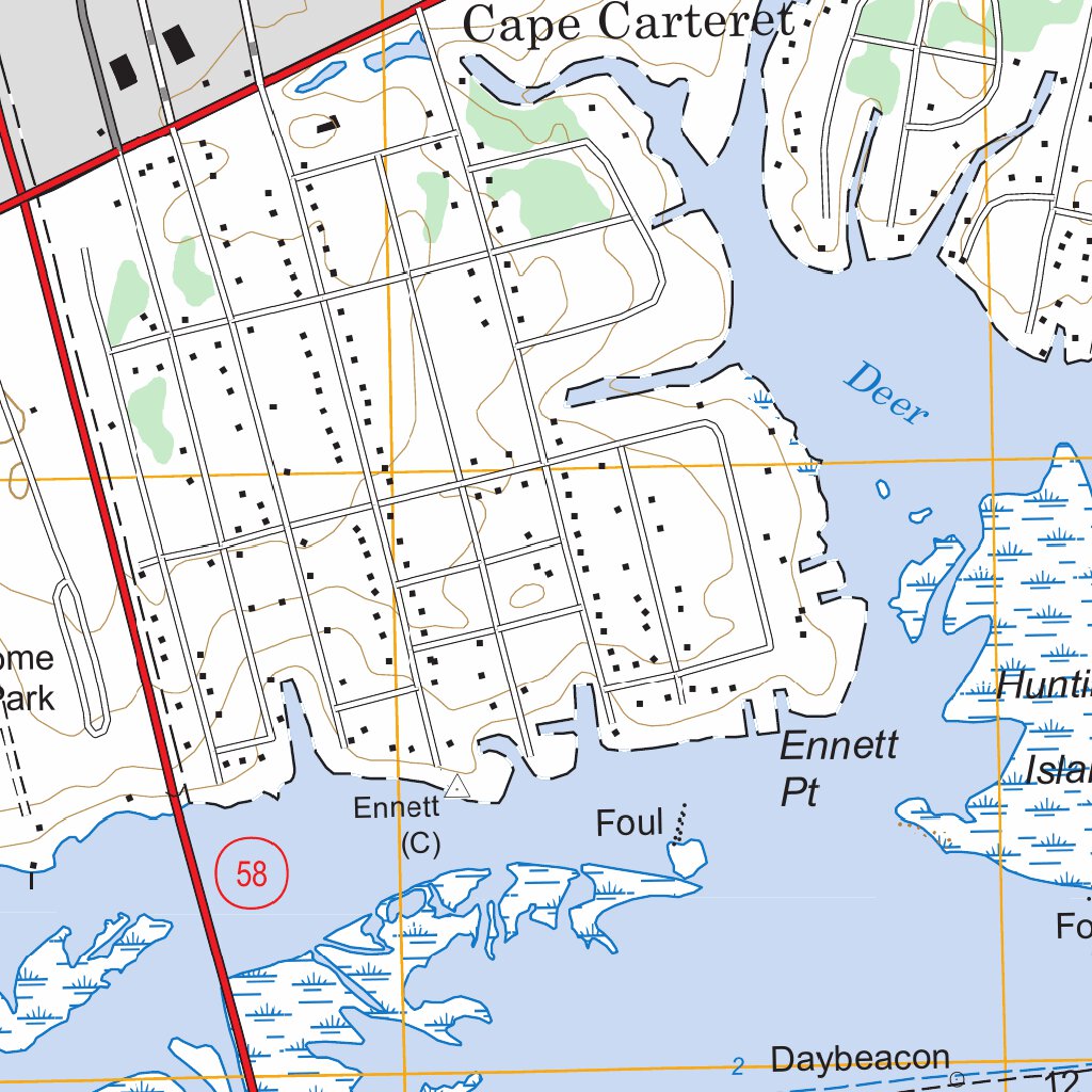Swansboro, NC FSTopo Legacy Map by US Forest Service - Topo | Avenza Maps