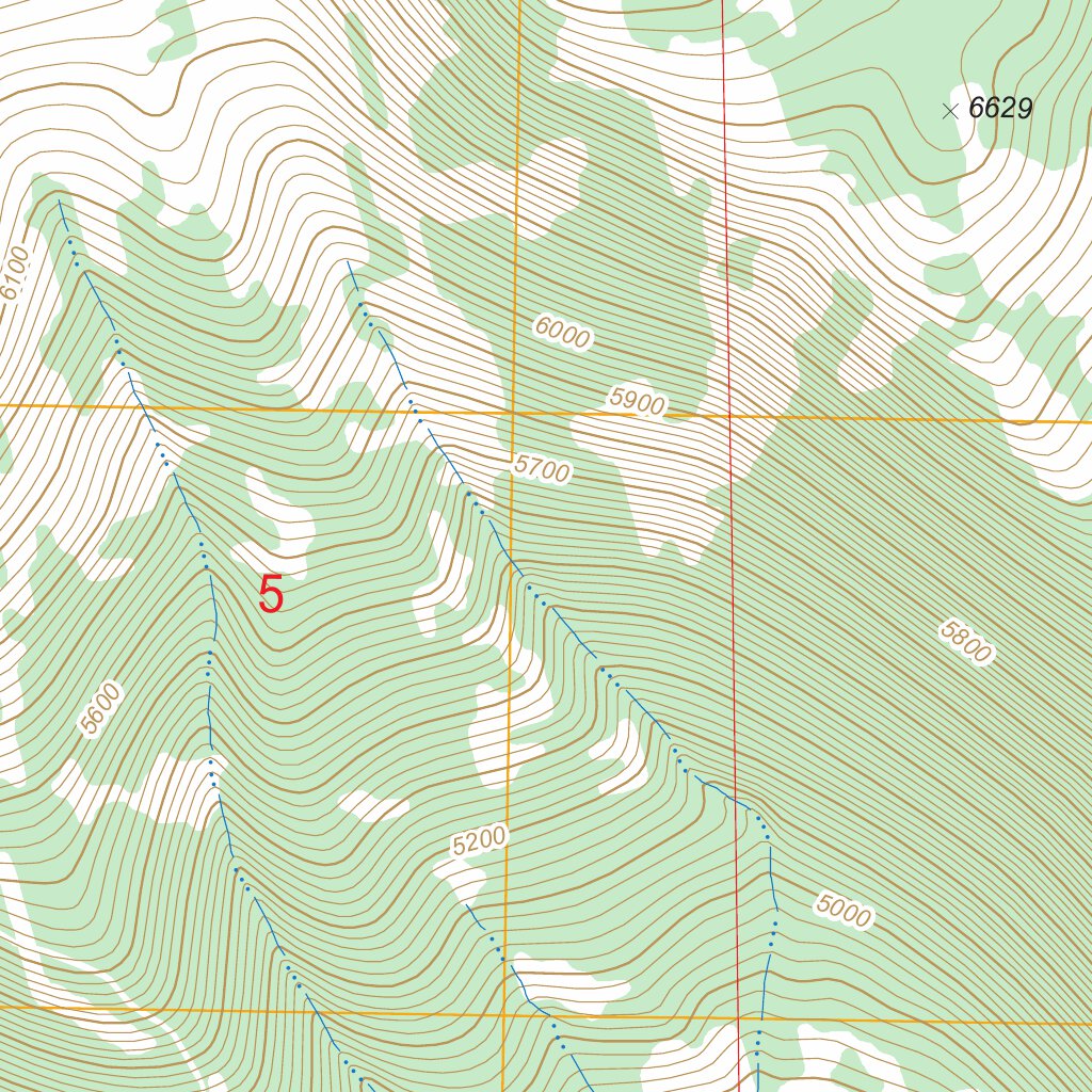 Swan Lake Point, OR FSTopo Legacy Map by US Forest Service - Topo ...