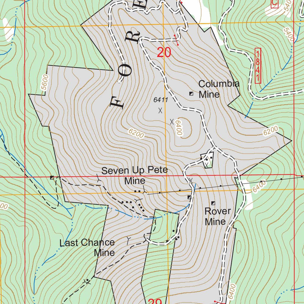 Swede Gulch, MT FSTopo Legacy Map by US Forest Service - Topo | Avenza Maps