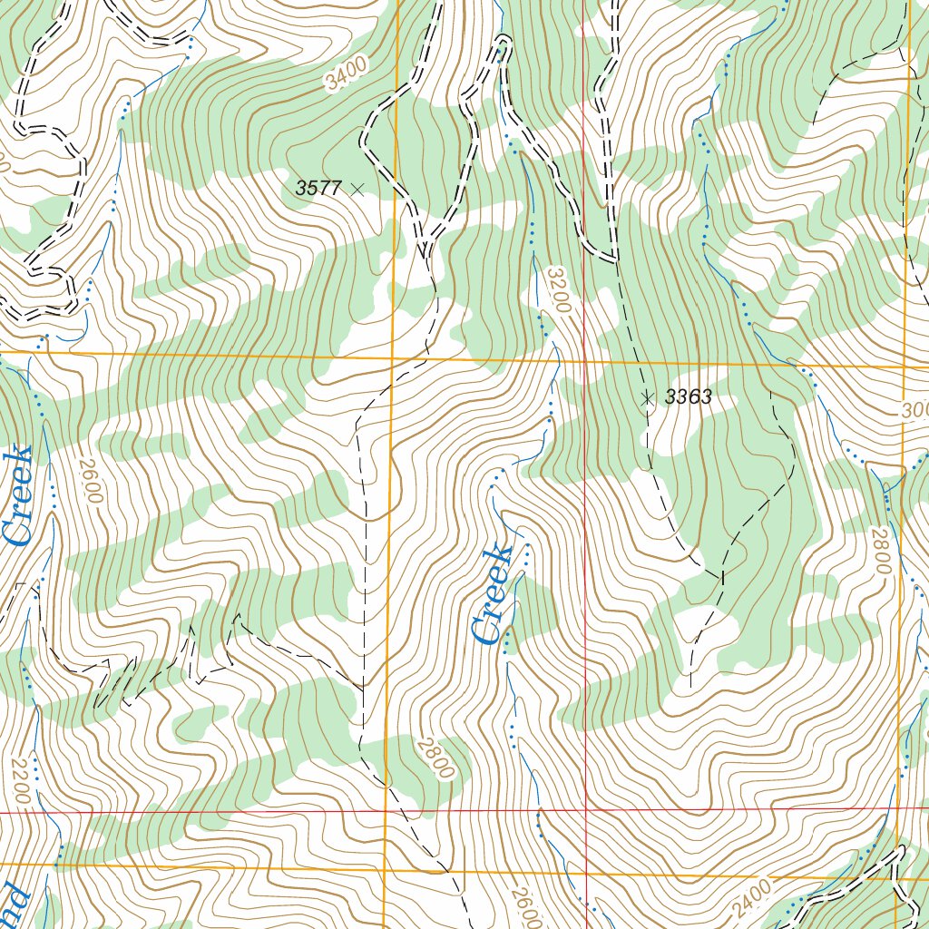 Sycamore Flat, CA FSTopo Legacy Map by US Forest Service - Topo ...