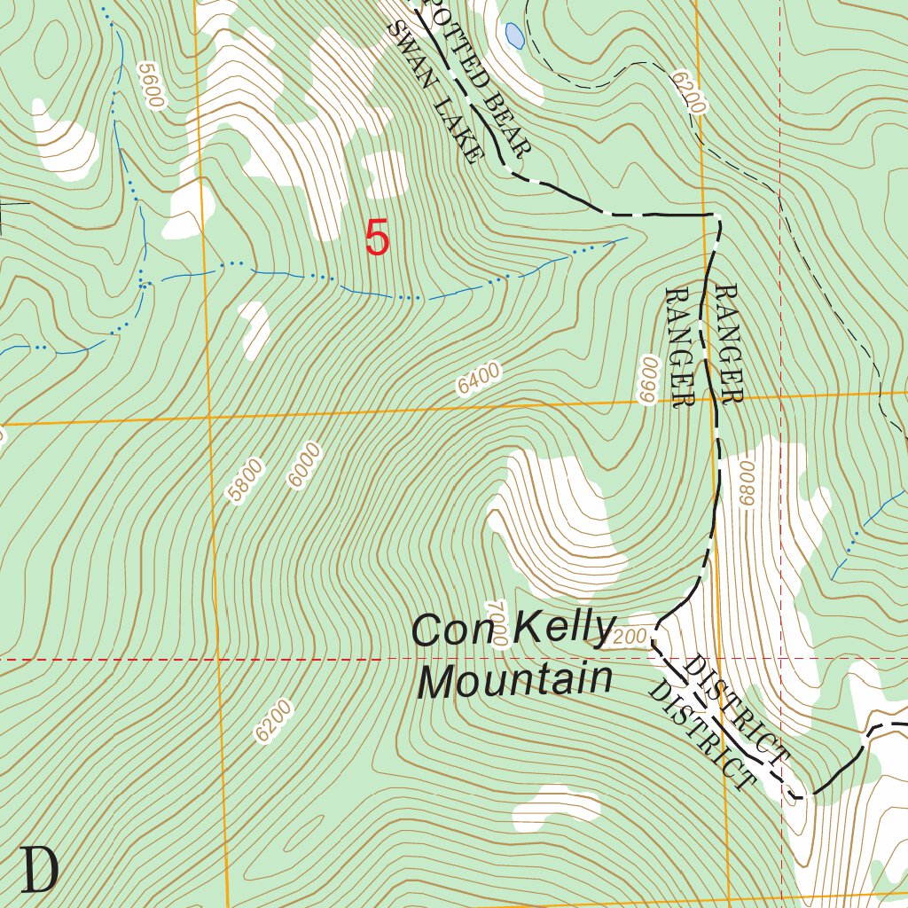 Swan Lake, MT FSTopo Legacy Map by US Forest Service - Topo | Avenza Maps
