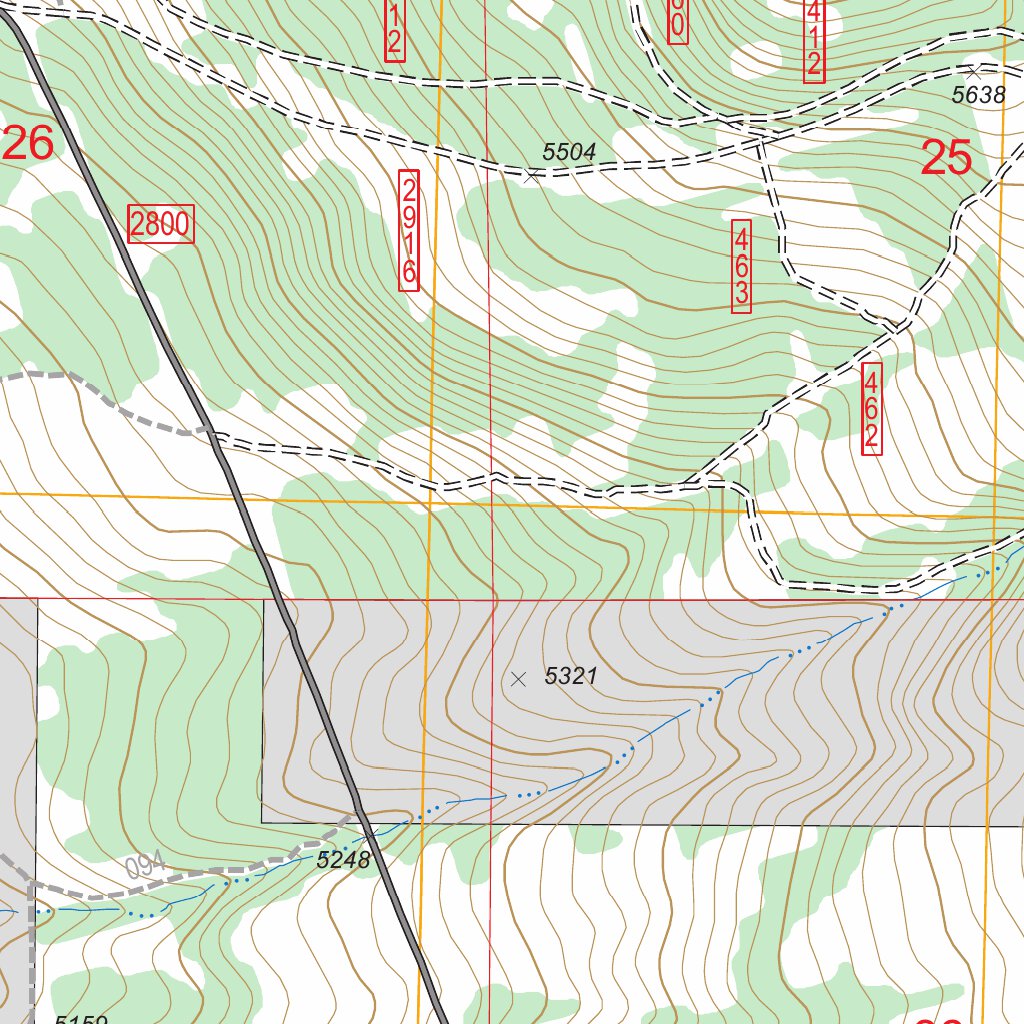 Sycan Marsh East, OR FSTopo Legacy Map by US Forest Service - Topo ...