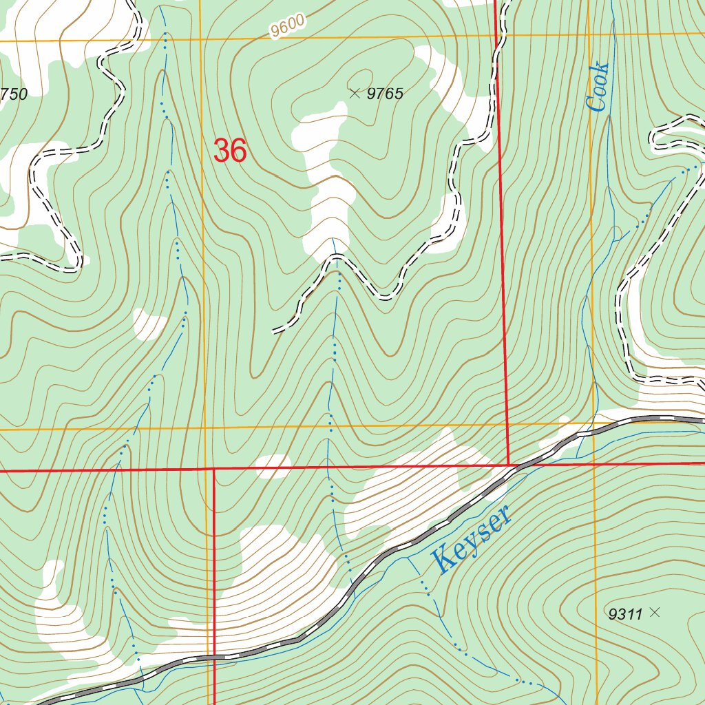 Sylvan Reservoir, CO FSTopo Legacy Map by US Forest Service - Topo ...