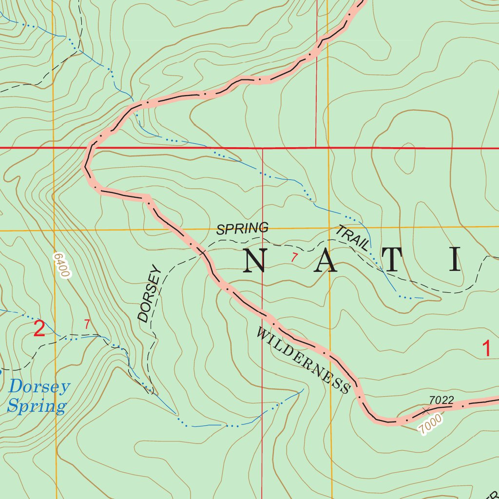 Sycamore Point, AZ FSTopo Legacy Map by US Forest Service - Topo ...