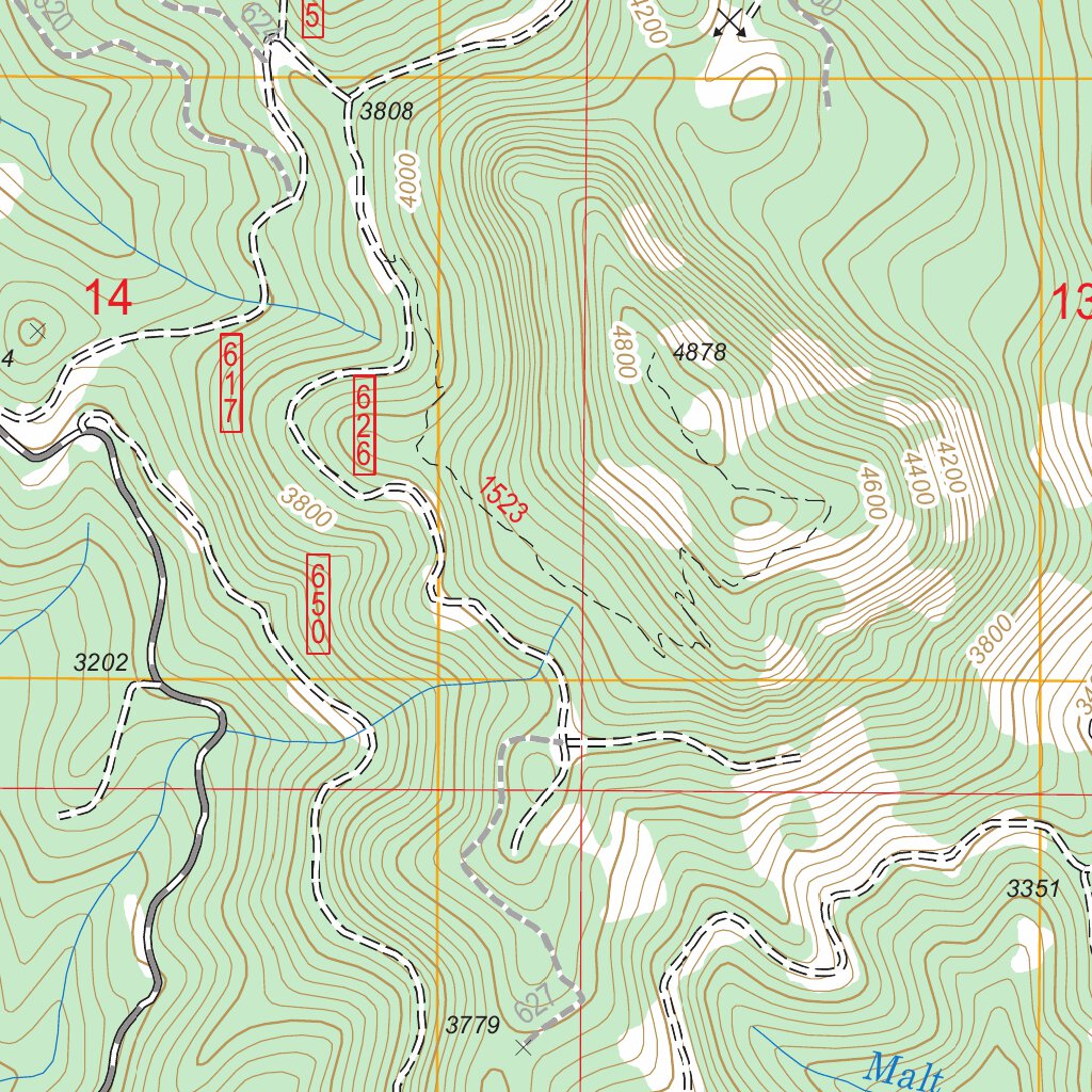 Taft Mountain, OR FSTopo Legacy Map by US Forest Service - Topo ...