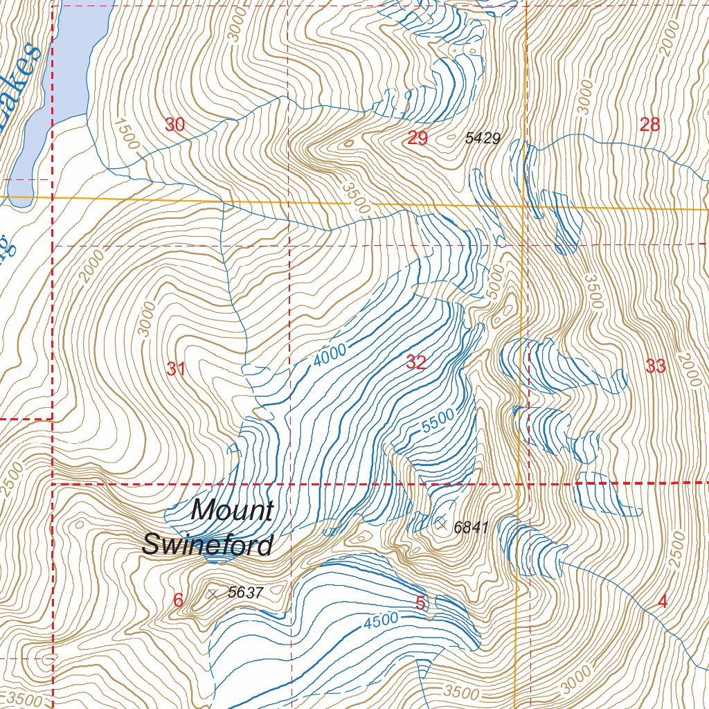 Taku River B-6, AK FSTopo Legacy Map by US Forest Service - Topo ...