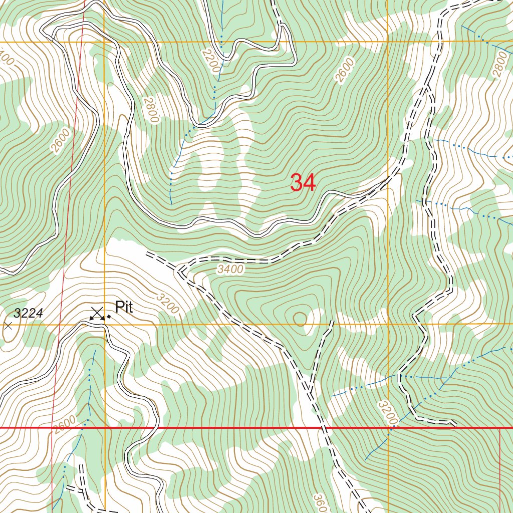 Tallowbox Mountain, OR FSTopo Legacy Map by US Forest Service - Topo ...