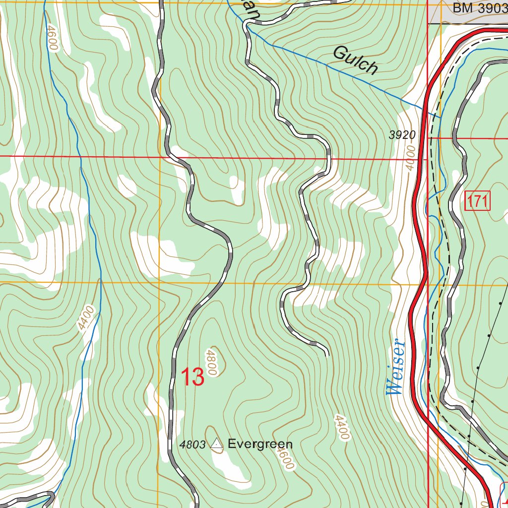 Tamarack, ID FSTopo Legacy Map by US Forest Service - Topo | Avenza Maps