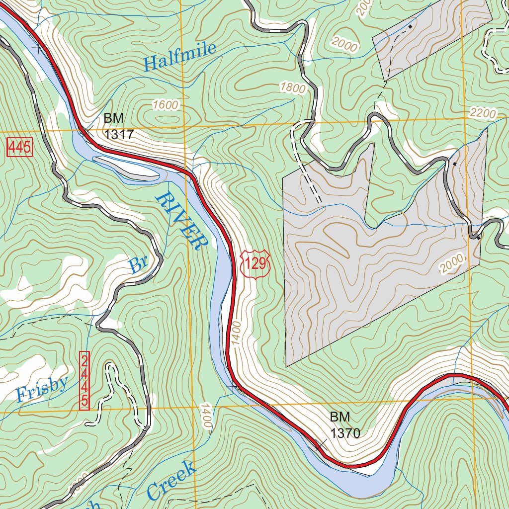 Tapoco, NC - TN FSTopo Legacy Map by US Forest Service - Topo | Avenza Maps