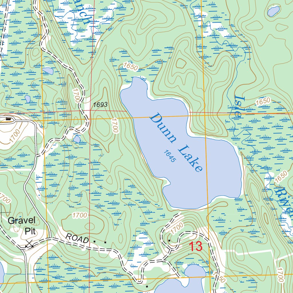 Tenderfoot Lake, WI - MI FSTopo Legacy Map by US Forest Service - Topo ...