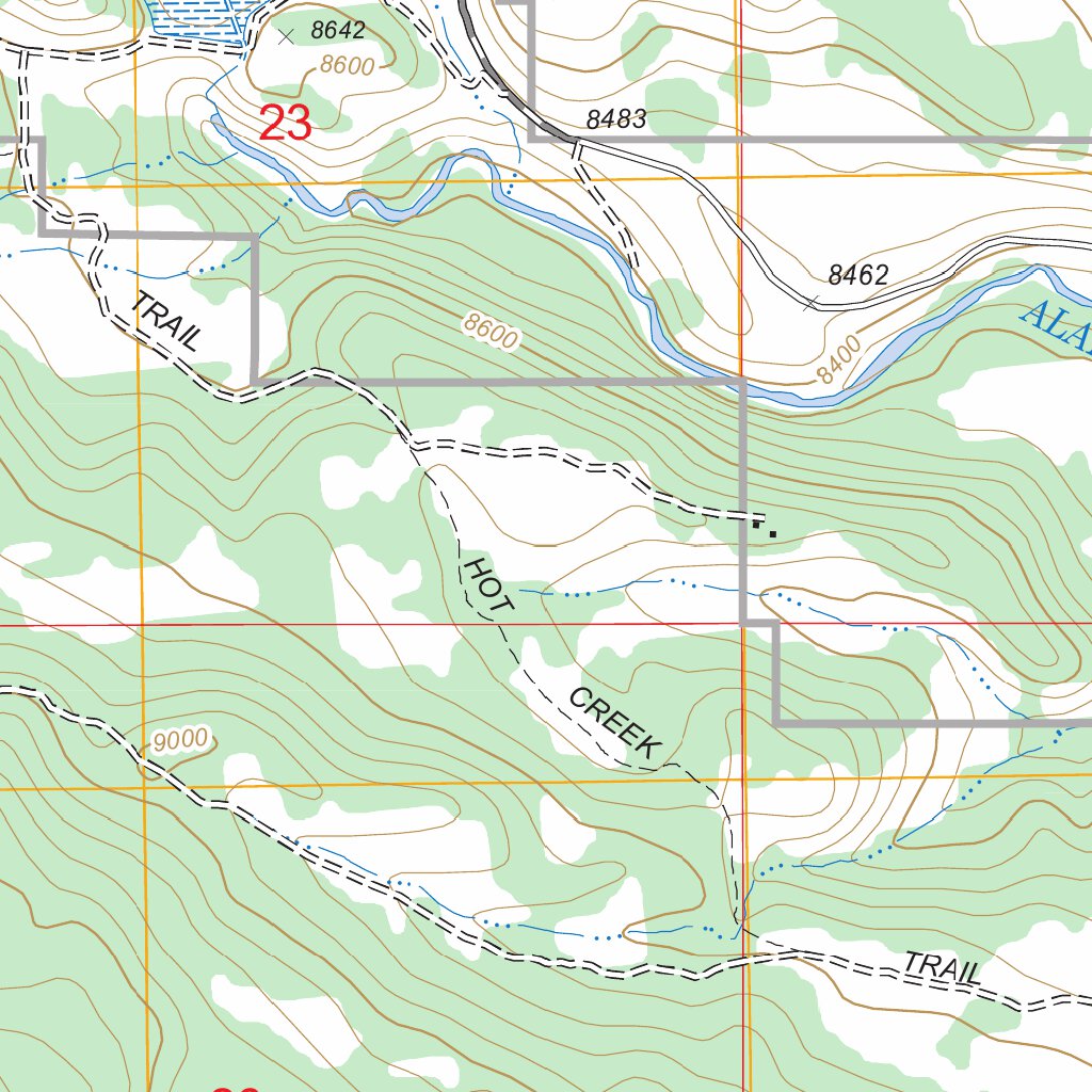 Terrace Reservoir, CO FSTopo Legacy Map by US Forest Service - Topo ...
