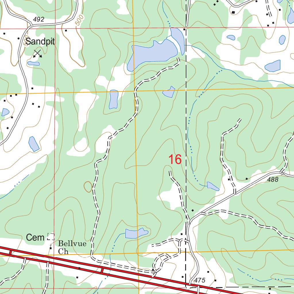 Thaxton, MS FSTopo Legacy Map by US Forest Service - Topo | Avenza Maps