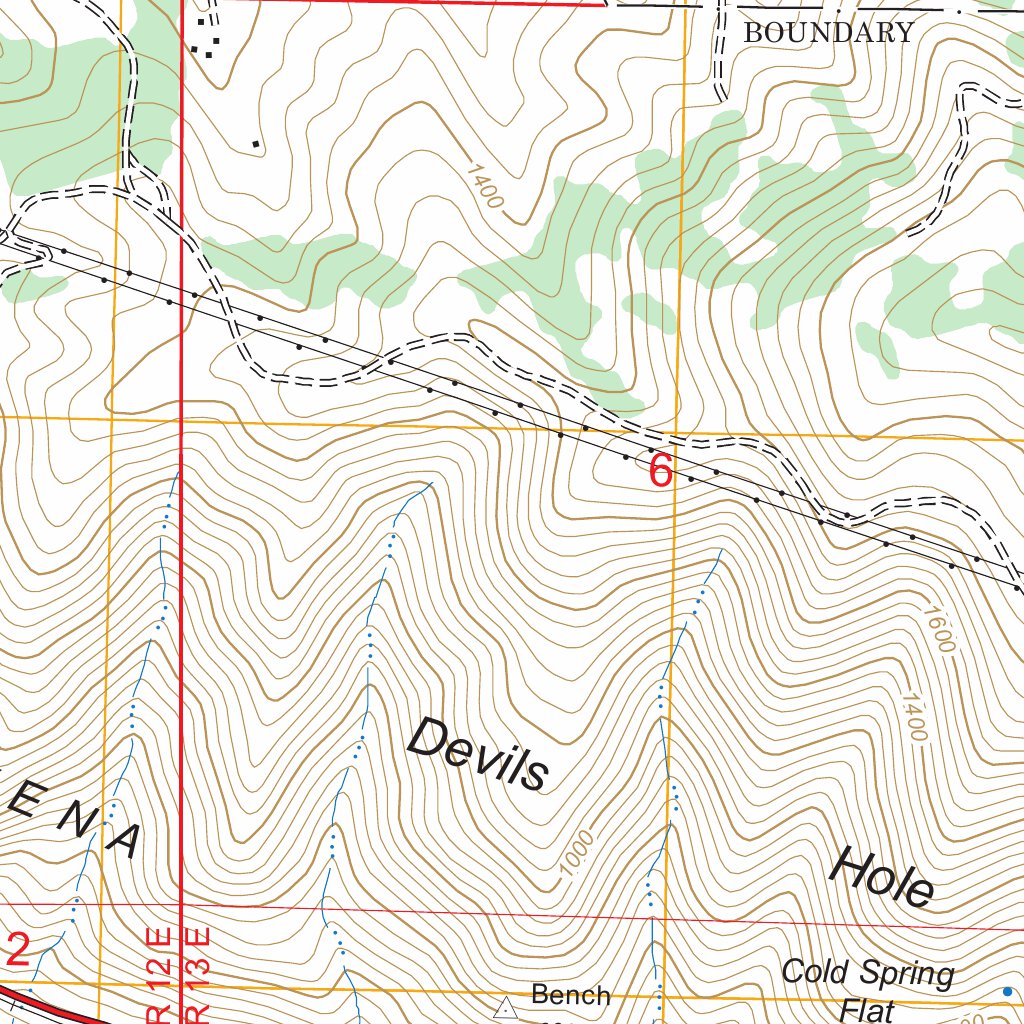 The Dalles North, OR - WA FSTopo Legacy Map by US Forest Service - Topo ...