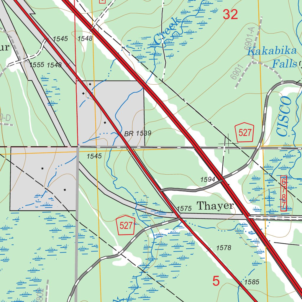 Thayer, MI FSTopo Legacy Map by US Forest Service - Topo | Avenza Maps