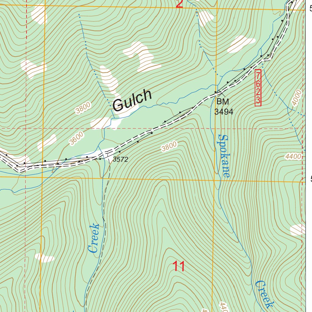 Thompson Pass, MT - ID FSTopo Legacy Map by US Forest Service - Topo ...