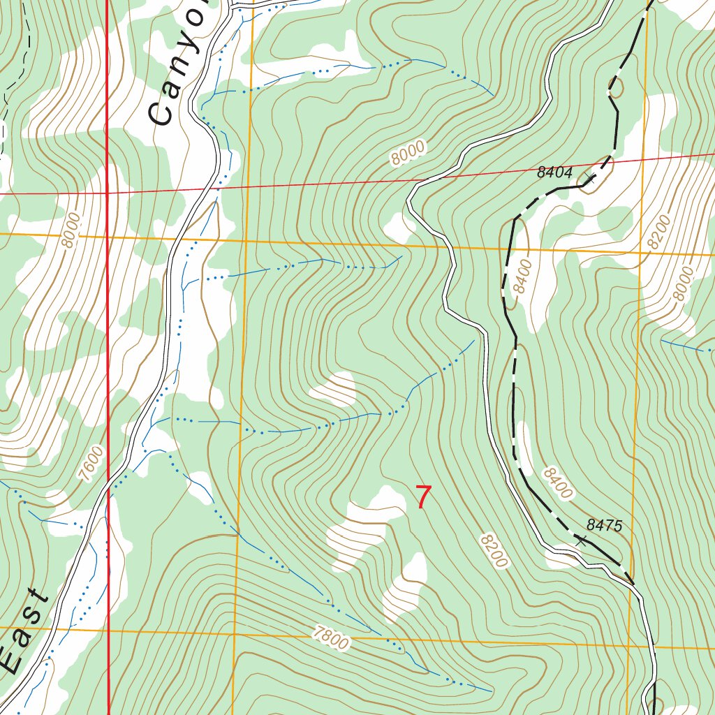 Thompson Park, CO FSTopo Legacy Map by US Forest Service - Topo ...