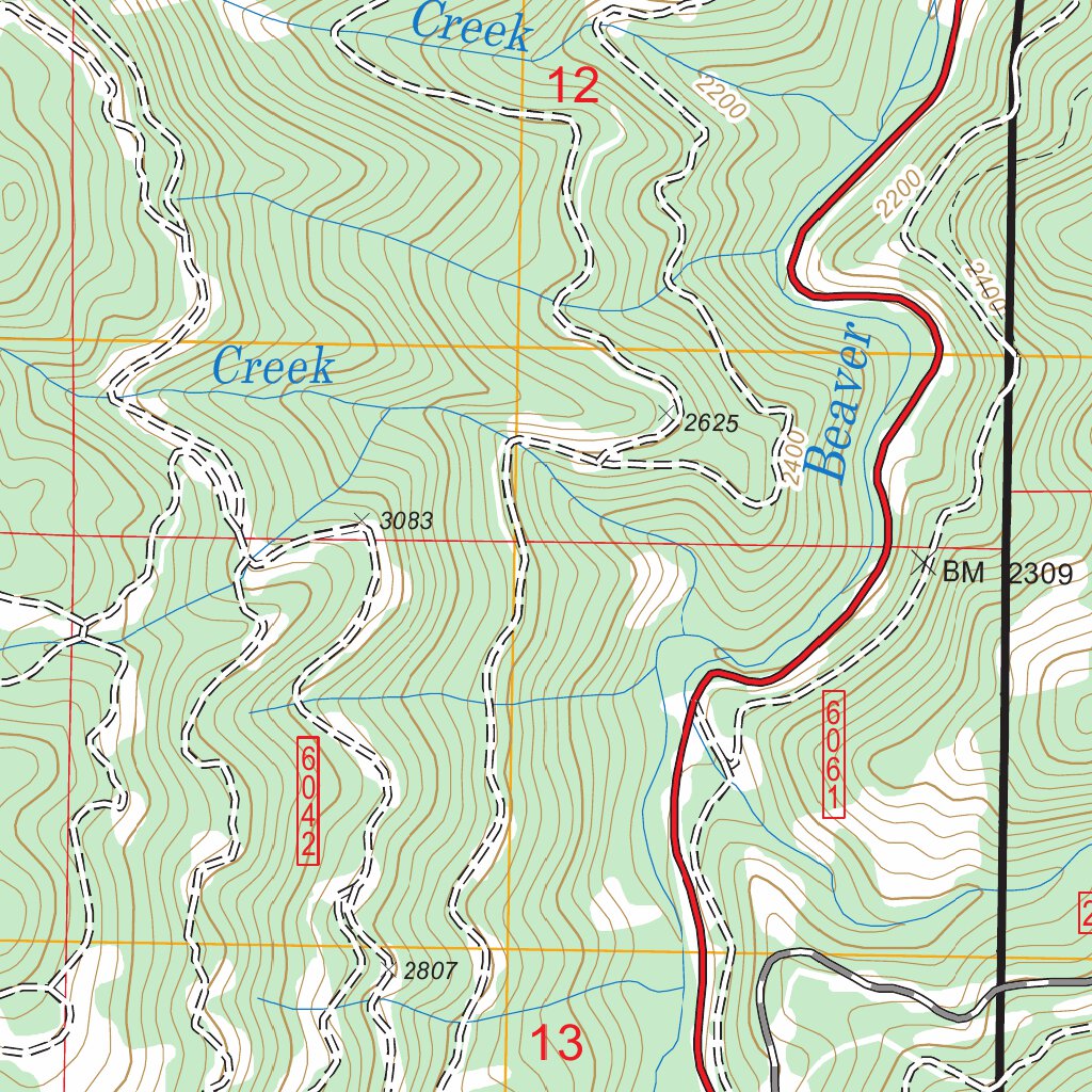 Thompson Point, ID FSTopo Legacy Map by US Forest Service - Topo ...