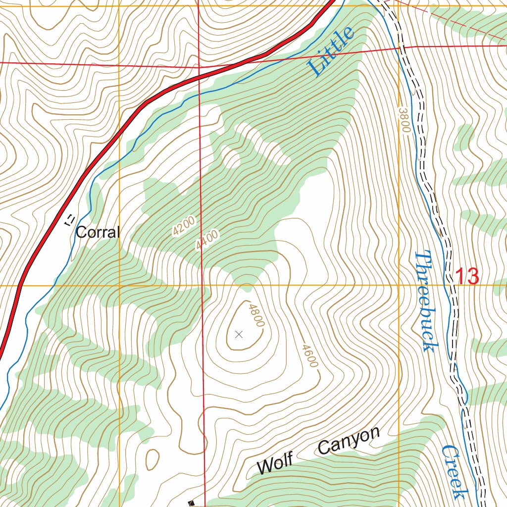 Three Lakes Country, OR FSTopo Legacy Map by US Forest Service - Topo ...