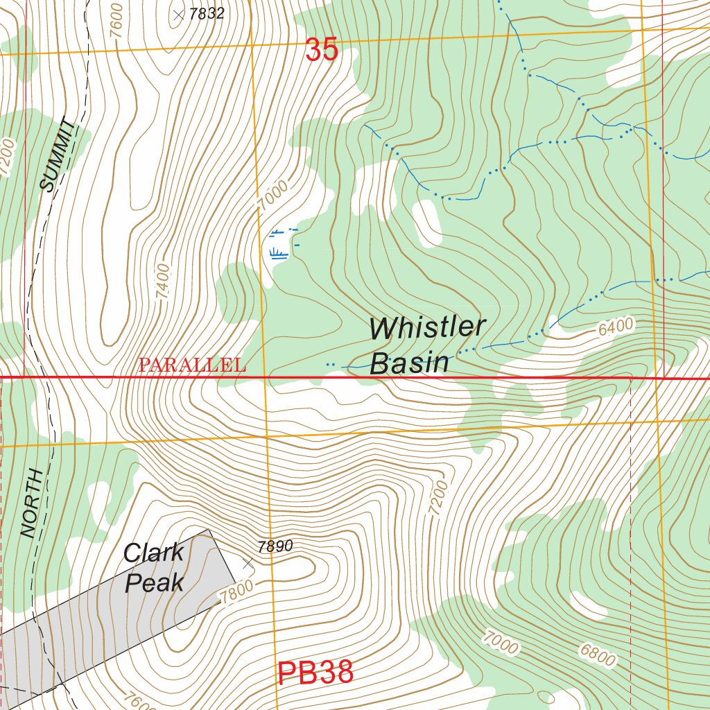 Tiffany Mountain, WA FSTopo Legacy Map by US Forest Service - Topo ...
