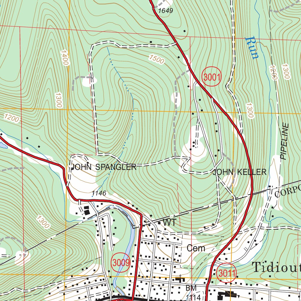 Tidioute, PA FSTopo Legacy Map by US Forest Service - Topo | Avenza Maps